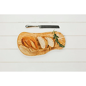 Naturally Med Olive Wood Cutting/Cheese Board, Large, 18" L
