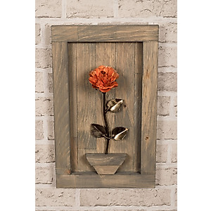 Personalized Gift - Framed Copper Rose for 7th Wedding Anniversary