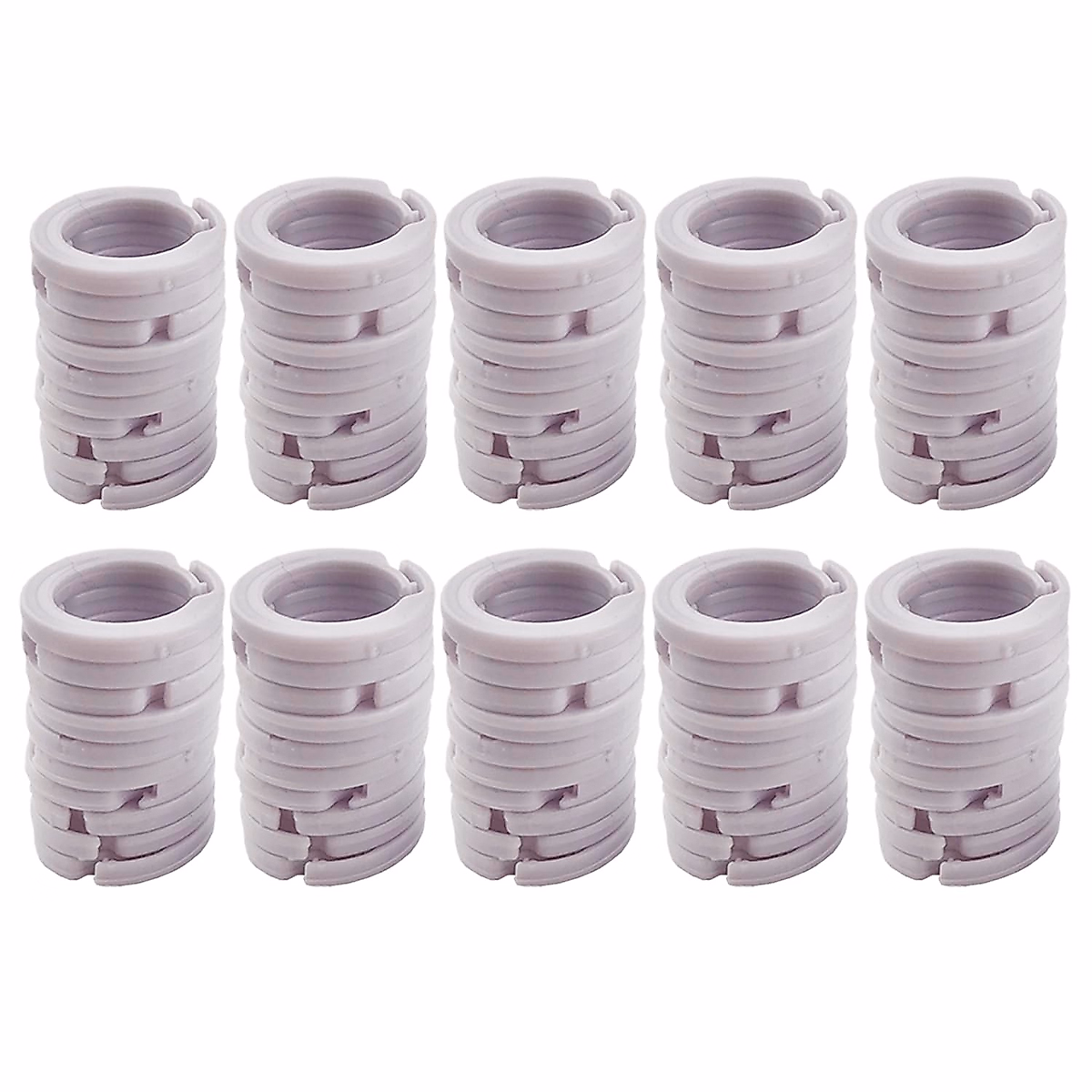 Amazing Drapery Hardware Premium Plastic Roman Shade Split Rings, 100 Pack - Premium White Finish, UV-Resistant - Versatile and Easy-to-Use for Window Valances and Shades