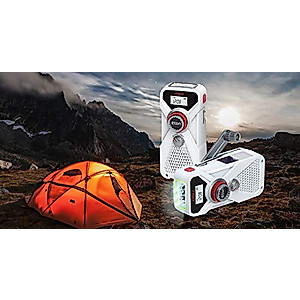 Eton American Red Cross FRX2 Hand Turbine AM/FM/NOAA Weather Radio with USB Smartphone Charger and LED Flashlight