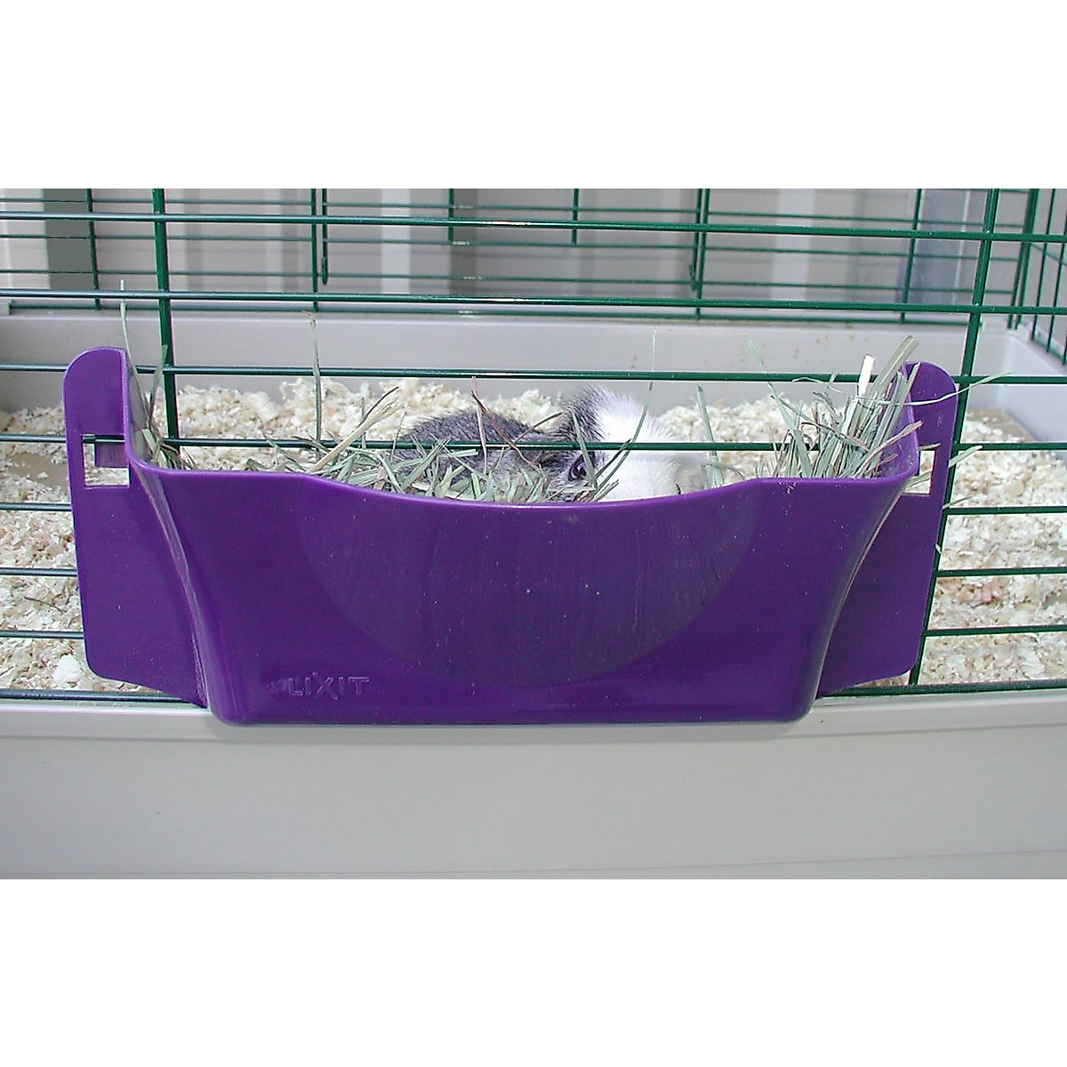 Lixit Cage Hay Rack for Rabbits and Other Small Animals (Green)