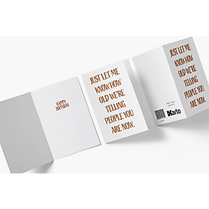 Funny Birthday Card For Men and Women, Single Large 5.5x8.5 Happy Birthday Card For Him Or Her, Birthday Card For Husband, Birthday Card For Brother,Birthday Card For Sister,Karto,You Are Now Simple