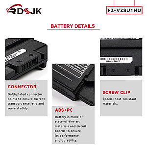 RDSJ FZ-VZSU1HU VZSU1HU FZ-VZSU1HAU VZSU1HAU FZ-VZSU1XU VZSU1XU Laptop Battery for Panasonic Toughbook 55 FZ-55 Mk1 Mk2 FZ-VZSU1 Series 3INR19/66-2 10.8V 68Wh/6300mAh