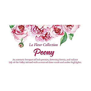 Root Candles Scented Candles La Fleur Collection Beeswax Blend Handcrafted 3-Wick Candle, 14-Ounce, Peony