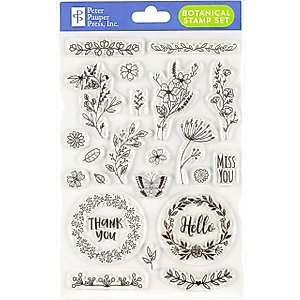 Botanical Clear Stamp Set (22 individual stamps)