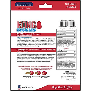 KONG Stuff'N Ziggies Large Dog Treat, 8-Ounce (Pack of 3)