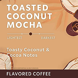 Starbucks Flavored Ground Coffee (Toasted Coconut Mocha, 11 oz (Pack of 2)