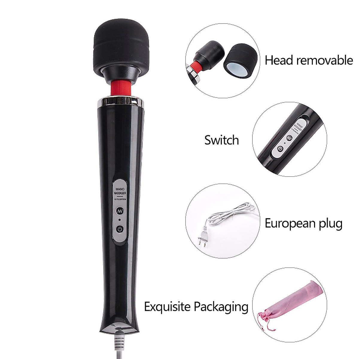 Vibrator 10 Speeds Big Massage Stick AV Vibrators Sexy Clit Sex Toys for Women European Plug Couples Dildo Vibrator