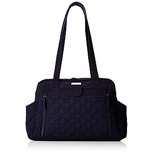 Vera Bradley Women's Microfiber Stroll Around Baby Diaper Bag, Classic Navy, One Size