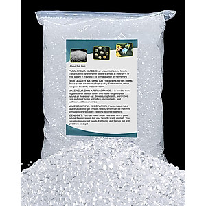 5LB Unscented Aroma Beads for Car Freshies, Clear Gel Crystal No Fragrance, DIY Homemade Natural Eva Beads Bulk