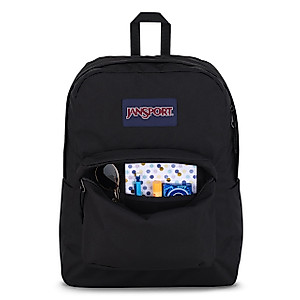 JanSport SuperBreak One School Backpack for Girls, Boys, Black - Durable, Lightweight Bookbag for Teens with 1 Main Compartment, Front Utility Pocket with Built-in Organizer - Premium Backpack