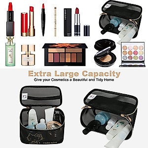 AmBealla Cosmetic Bag Mesh Large Capacity Travel Wash Bag Storage Bag (Bucket bag)