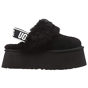 UGG Women's Funkette Slipper, BLACK, 9