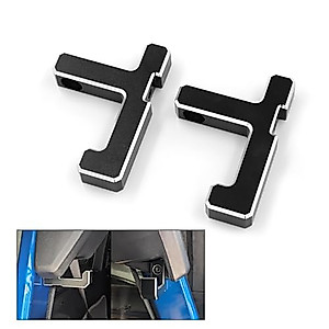 LVOUP Aluminium Alloy Trunk Bag Hook T Shaped Grocery Bag Holder Interior Organizer Compatible for Ford Bronco 2021-2023 2&4-Door Black(Not Sport)