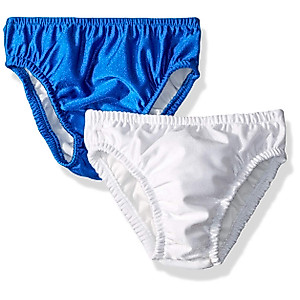 My Pool Pal Kids' 2 Pack Swim Diaper Cover, Royal Blue/White, 3 Toddler