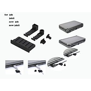 Silicone Dust Plug Cover Earphone Charger Jack Stopper for 3DS / 3DS XL LL/New 3DS / New 3DS XL LL (Black)