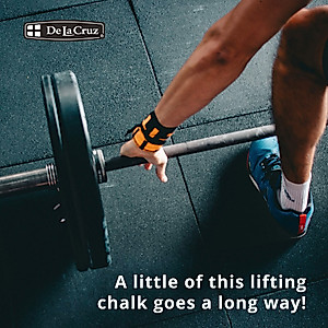 De La Cruz Magnesium Carbonate Gym Chalk - Weightlifting, Gymnastics and Rock Climbing Chalk - 1 Block