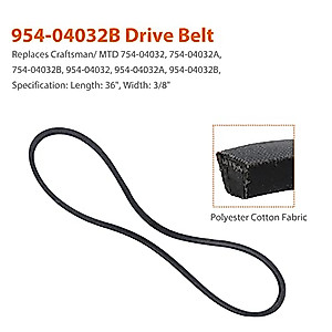 BOSFLAG 753-0613 Paddle Set with 954-0101A Belt 954-04032B Belt 946-0910A Cable Replaces MTD 731-0780, 731-0780A, 731-0781A, 731-0782, 7530613 for White Outdoor SB140, SB300, SB350, SB400 Snow Blowers