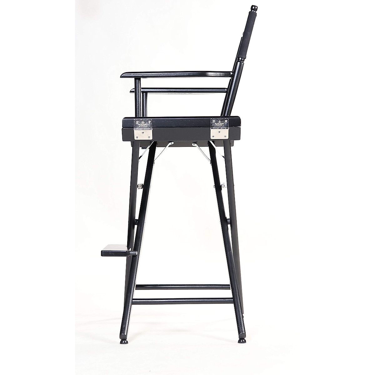 Filmcraft Professional Grade Tall Director's Chair (30", Black Finish, Black Canvas)