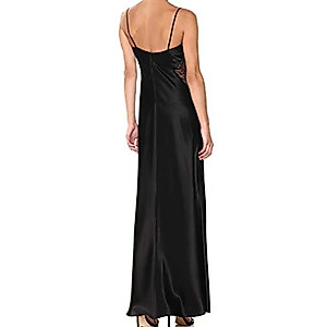 Jill Jill Stuart Women's Slip Dress with Lace Cutouts, Black, 2