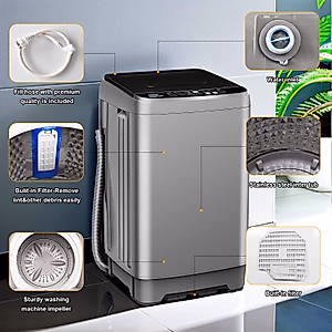 HOPDAY XQB201A-GREY6 Full Automatic, Grey