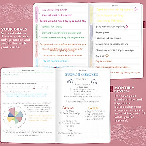 Legend Planner PRO Hourly Schedule - Weekly & Daily Organizer with Time Slots. Appointment Book Journal for Work & Personal, A4 (Hot Pink)