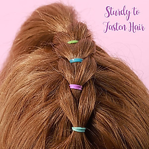 YGDZ 4000pcs Elastic Hair Bands, Clear Hair Elastics Small Mini Girls Rubber Bands Baby Kids Toddlers Hair Ties(2000pcs Clear + 2000pcs Colorful)