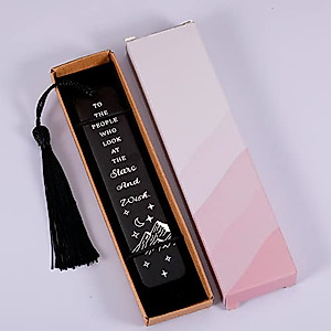 Bookmark Gift for Women Men Inspirational Merchandise Book Mark for Book Lovers Reader Birthday Christmas Inspirational Gift for Female Male Friends 1 PCS Double-Sided