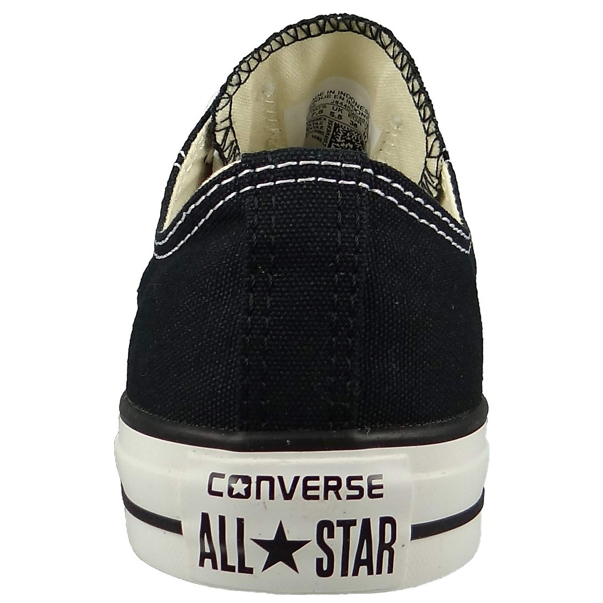 Converse Chuck Taylor All Star Canvas Low Top Sneaker,Black,7.5 US Men/9.5 US Women