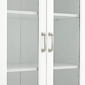 Crosley Furniture Stanton Glass Door Pantry, White