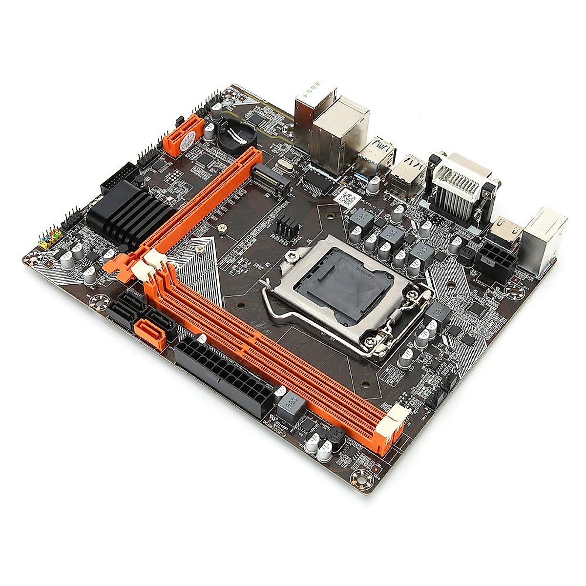 Hopcd Desktop Computer M-ATX Motherboard, DDR3 LGA1155 CPU for Intel B75 Mainboard, RTL8111H Gigabit Network Card, M.2 NVME+NGFF Dual-Mode, SATA3.0/USB3.0/6-Channel Audio Chip
