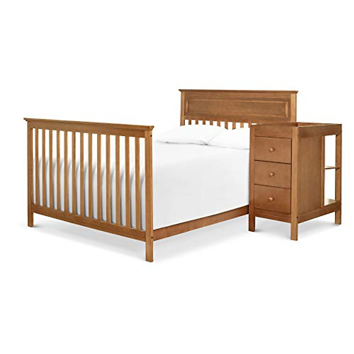 DaVinci Autumn 4-in-1 Crib and Changer Combo in Chestnut | Greenguard Gold Certified