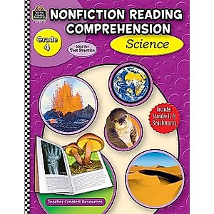 Nonfiction Reading Comprehension: Science, Grade 4: Science, Grade 4