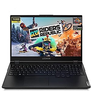 Lenovo Legion 5 Gaming Laptop, 17.3” FHD (1920 x 1080) Display, AMD Ryzen 5 5600H Processor, 32GB RAM, 1TB SSD, NVIDIA GeForce GTX 1650, Backlit Keyboard, Windows 11 Home, Blue