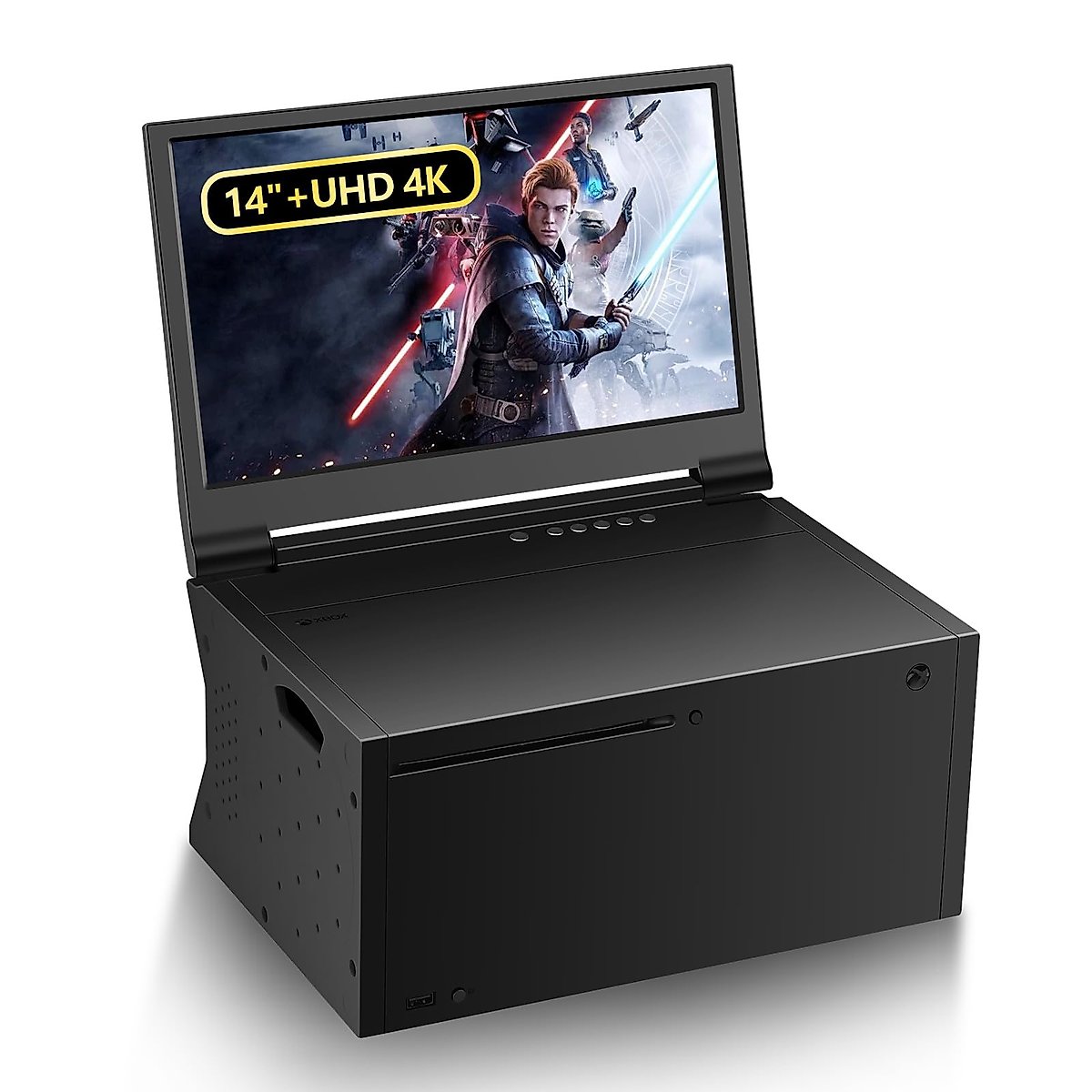 G-STORY 14‘’ Portable Monitor for Xbox Series X 4K Portable Gaming Monitor IPS Screen for Xbox Series S（not Included） with Two HDMI, HDR, Freesync Game Mode Travel (14“&4K for Xbox Series X)
