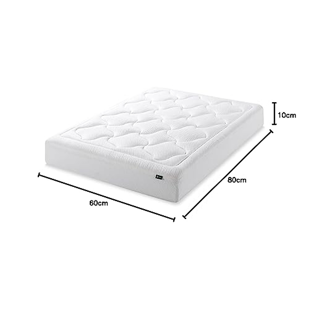 ZINUS 10 Inch Cloud Memory Foam Mattress, Queen, Fiberglass Free, Pressure Relieving, Mattress in A Box, CertiPUR-US Certified, White