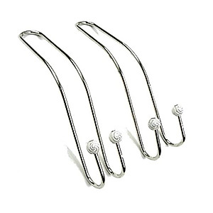 Bcurb Auto Accessories Mini Hangers Multi-Purpose Hook Hanger for Car Auto Seat Headrest Pole to Hang Shopping Bags Purse Coat (Steel : 2 Hanger)