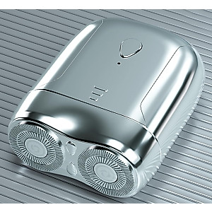 Powerful High Speed Storm Shaver: 2023 Upgraded Electric Travel Razor Shaver (Silver)