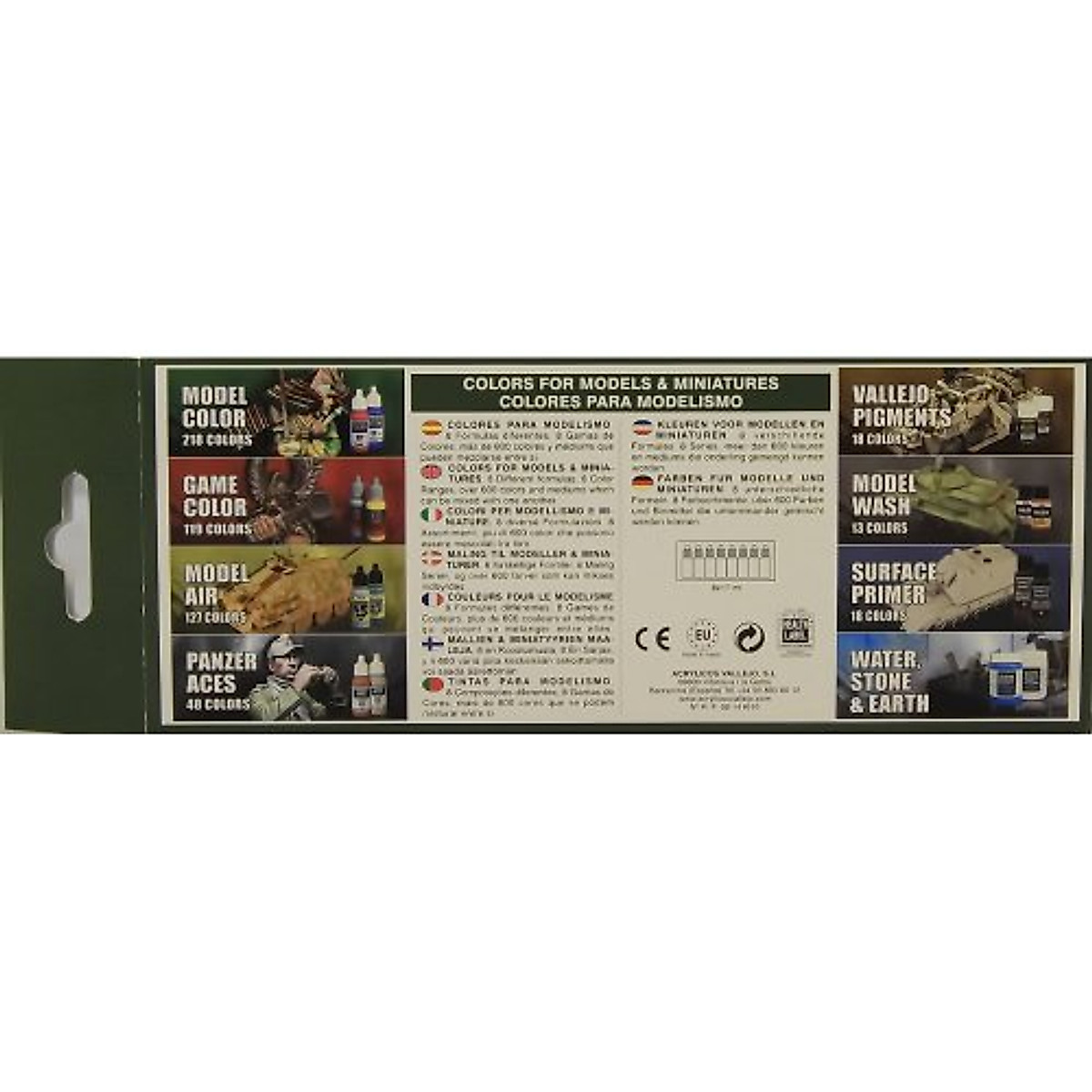 Vallejo Metallic Colors, 17ml (Set of 8)