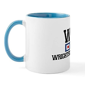 CafePress Wrightsville Beach NC Nautical Flags Design Mug Ceramic Coffee Mug, Tea Cup 11 oz