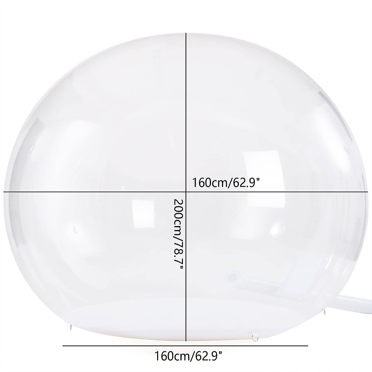 Inflatable Bubble Tent Transparent, Outdoor Inflatable Bubble Camping House Tent 2m Eco Home Tent W/Blower for Outdoor/Backyard/Festivals Stargazing & Family Camping (Circle diameter 2m without aisle)