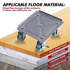 Furniture Dolly,Moving Dolly with 5 Wheels 360° Rotation,Carbon Steel Panel Heavy Duty Dolly,Furniture Lifter Mover Tool Set,Furniture Movers for Moving Heavy Furniture Sofa Cabinet Refrigerator Maxim