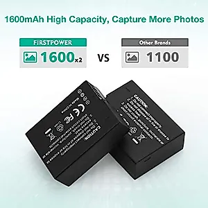 FirstPower DMW-BLC12 Battery and Dual USB Charger for Panasonic Lumix DMC-G7, DMC-G85, DMC-G95, DMC-FZ1000, DC-FZ1000 II, DMC-GH2, DMC-G5, DMC-G6, DMC-GX8, DMC-FZ200, DMC-FZ300, DMC-FZ2500 Cameras