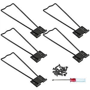 Rierdge 5 Pcs Easel Back, Iron Picture Frame Easel Back, Photo Frame Easel Back Stand with Screws & Screwdriver (Black)