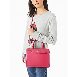 Kate Spade New York Staci Medium Saffiano Leather Satchel Purse (Pink Ruby)