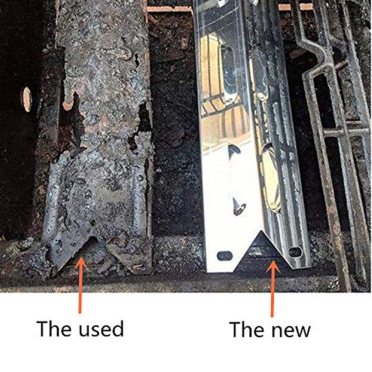 SafBbcue Stainless Steel Heat Plate for Kenmore 146.34611410 146.23679310 146.46372610 146.34461410 146.23678310 146.29162310 146.23680310 146.30213510, Heavy Duty Heat Shield, Flame Tamer