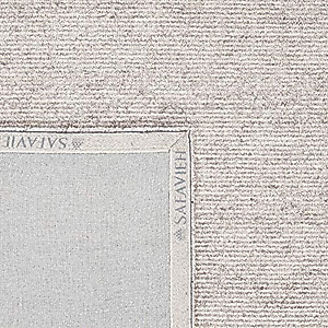 SAFAVIEH Himalaya Collection 8' x 10' Grey HIM153F Handmade Premium Wool & Viscose Area Rug