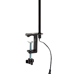 Displays2go, Trade Show Booth Clamp Spotlights, Aluminum, ABS Plastic, and Iron Construction – Black Finish (LED12W01BK)
