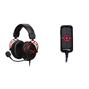 HyperX Cloud Alpha Gaming Headset - Dual Chamber Drivers and HyperX Amp USB Sound Card - Virtual 7.1 Surround Sound