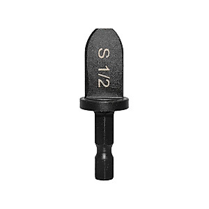 Saipe 6pcs 1/4 Inch Hex Shank Swaging Tool Drill Bit Set Copper Pipe Flaring Tool Air Conditioner Copper Pipe Swaging Flaring Drill Bits Tube Expander (1/4'', 3/8'', 1/2'', 5/8'', 3/4'', 7/8'')
